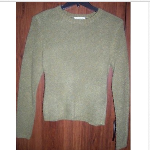 Jillian Jones | Sweaters | Jillian Jones Olive Green Woolblend Sweater ...